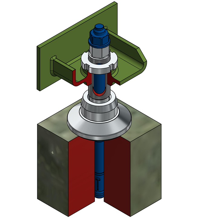 Machine foot adjustable JCMHD100C-S12-HSD180